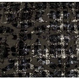 Vintage Designer Devoré Silk Velvet